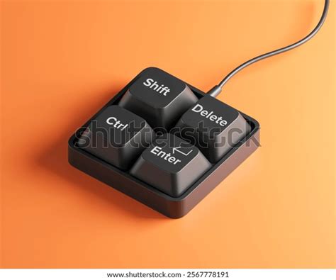 3d render keyboard keys ctrl shift stock illustration 2567778191