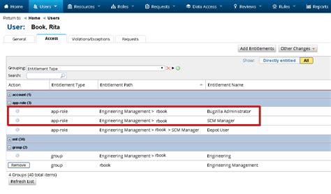 Request Forms For Adding User Access Allow The Selection Of Entitlements Already Granted