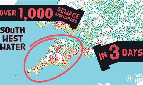 Data Shows South West Water Discharges Sewage 1000 Times In Three Days Cornish Uk