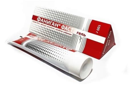 Гель Фаниган Фаст: инструкция по применению, цена и отзывы