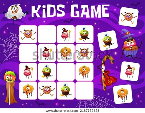 스도쿠 게임 워크시트 묘지에 있는 할로윈 스톡 벡터로열티 프리 2187932623 Shutterstock