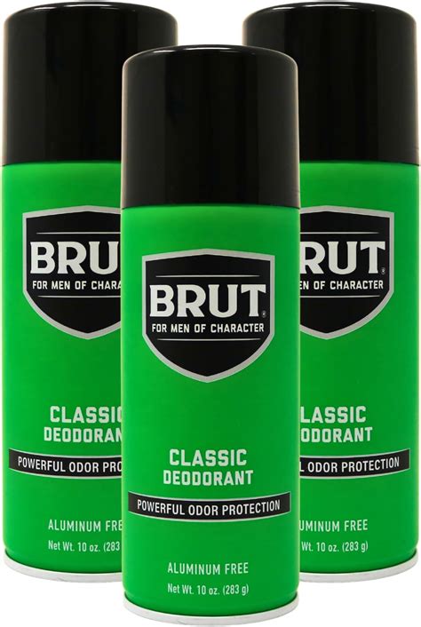 Brut Deodorant 10oz Aerosol Classic Scent 3 Pack
