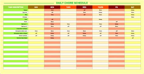 Excel Schedule Templates Excel Templates