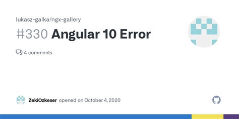 Angular Error Issue Lukasz Galka Ngx Gallery GitHub
