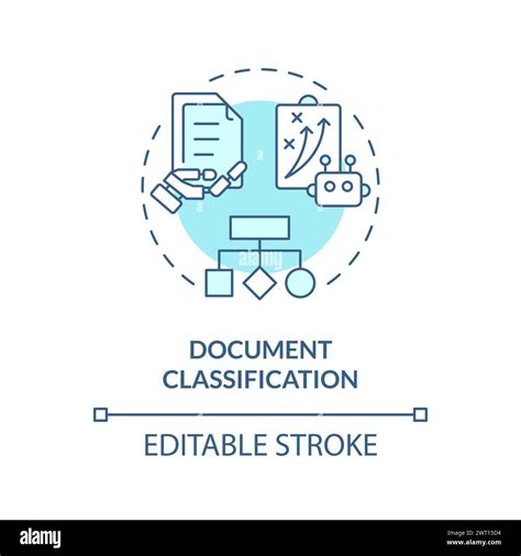 Document Classification Soft Blue Concept Icon Stock Vector Image And Art