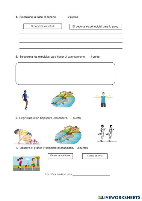 Educación Física Live Worksheets
