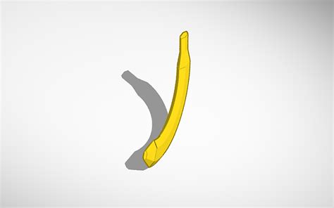 3d Design Banana Tinkercad
