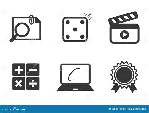Assorted Icons Vector Illustration Decorative Design Stock Vector Illustration Of Assortment