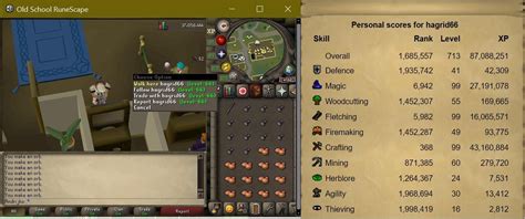 bot with 43m crafting xp rank 368 r 2007scape
