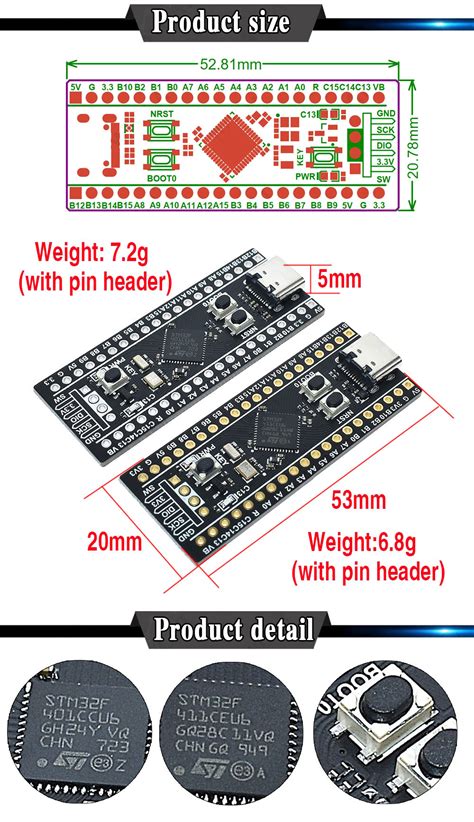 STM32F401CCU6 411CEU6 Development Board JH B2B Wholesale Dropship Online Store