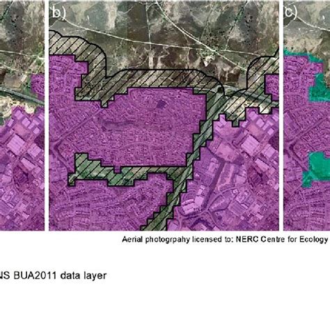 Illustration Of How The Variable Buffer Captures Areas Of Urban Green