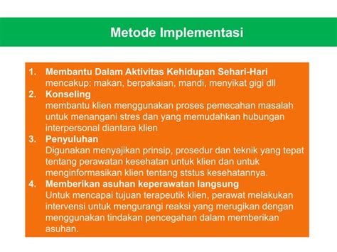 Proses Keperawatan Tahap Implementasi Pptx