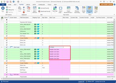 Gui Script Header Detail Process Runner