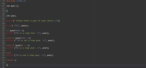 C Program To Check Leap Year How To Find