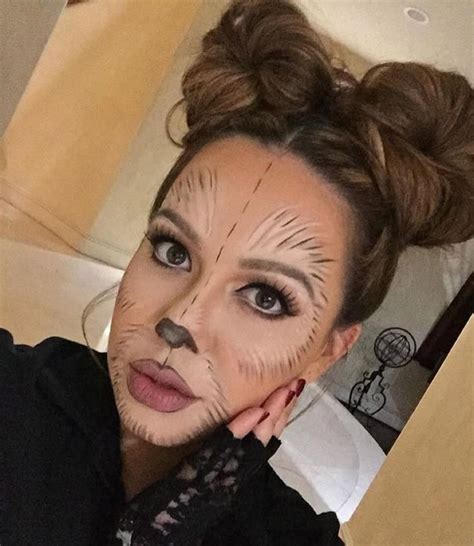 Bobcat Costume Diy Hair For Cat Costume Bobcat Makeup Halloween