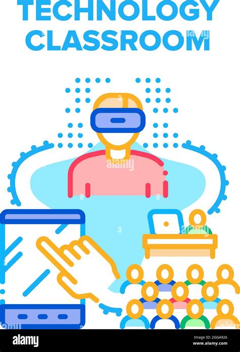 Technology Classroom Vector Concept Illustration Stock Vector Image