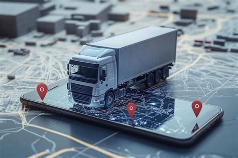 Smart Trucking And Logistics Technology Gps Tracking And Route Optimization For Efficient
