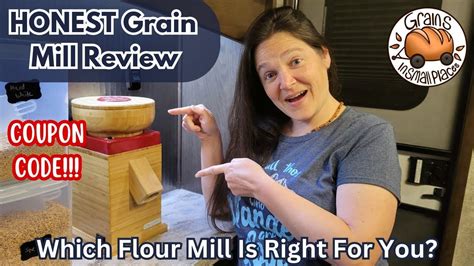 Nutrimill Harvest Grain Mill Review And Flour Mill Tutorial Coupon Code