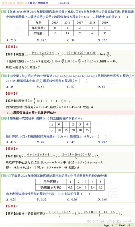 高中数学一元线性回归模型及其应用 知乎