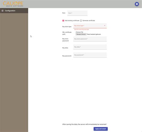 Add The Certificate Caliope Knowledge Base