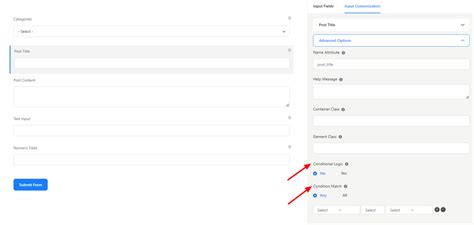 conditional logic on post categories wp manage ninja