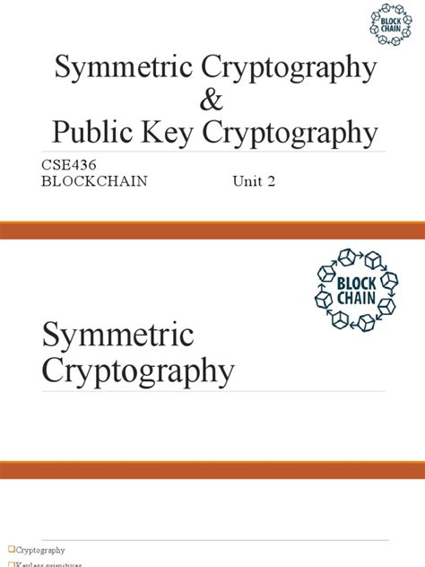 Unit 2 Symmetric Key Pdf Cryptography Key Cryptography