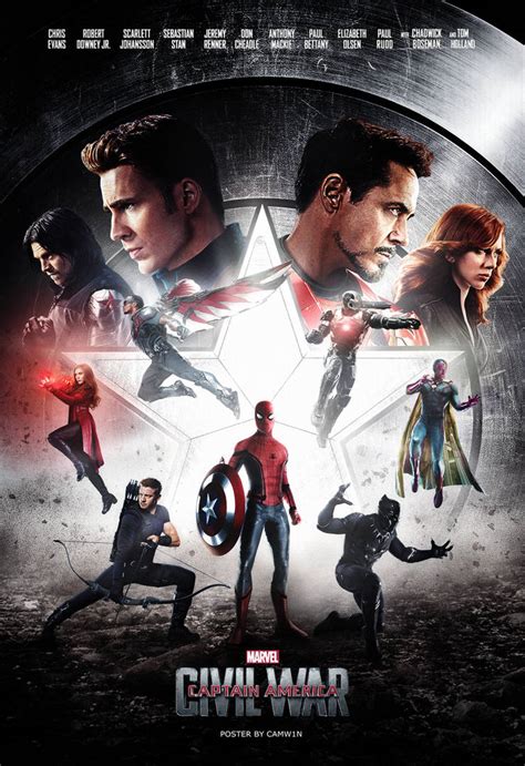 Captain America Civil War 2016 Poster 4 By Camw1n On Deviantart