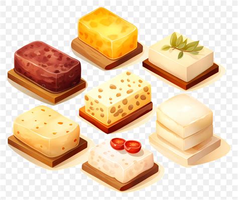 Cheese Slices Assorted Cheese Blocks For Culinary Presentation Png 4092x3452px Cheese