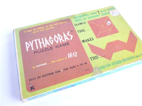 Pythagoras Puzzle Game By Kohner Shapes Design Geometry Etsy