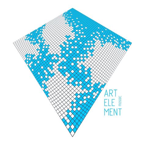 Premium Vector Abstract Mosaic Square Tiles Art Illustration Vector Artistic Design