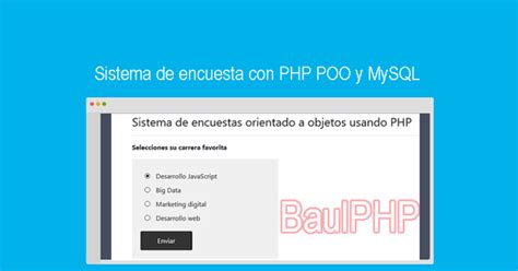 Sistema De Encuesta Con PHP POO Y MySQL BaulPHP
