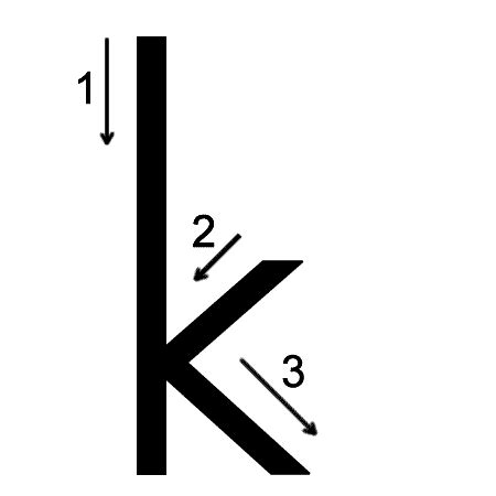 Lowercase K Printing Worksheet Trace Print