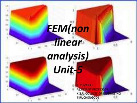 Non Linear Analysis Ppsx