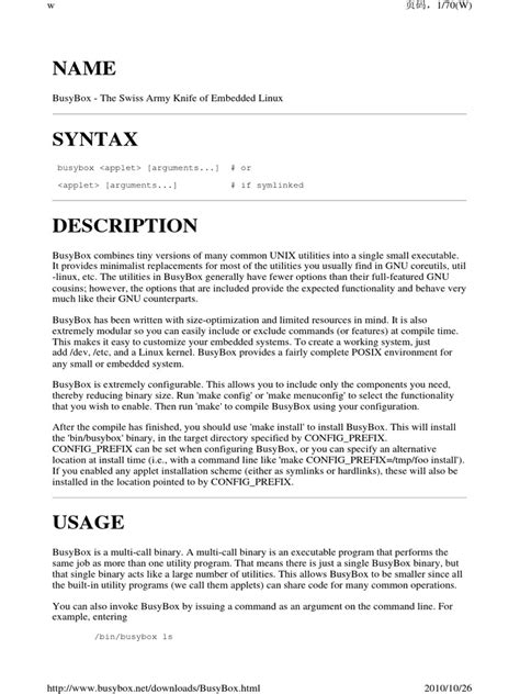 Busybox Command Help Pdf File Transfer Protocol Computer File