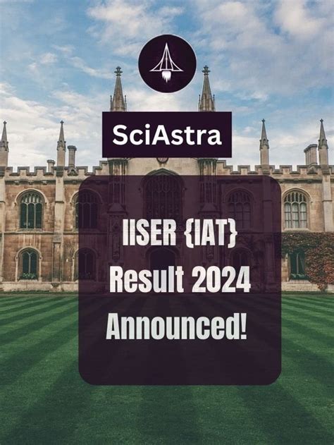 Iiser Iat Result 2024 Announced U Sciastra