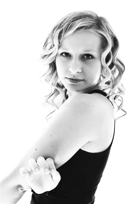 Blonde Model Woman Stock Photo Image Of Glamour Hairdo 55619830