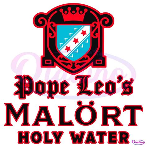 Pope Leos Malort Holy Water Jeppsons Malort Svg Free Download