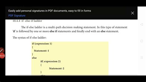 xi std computer science chapter10 if elseif ladder youtube