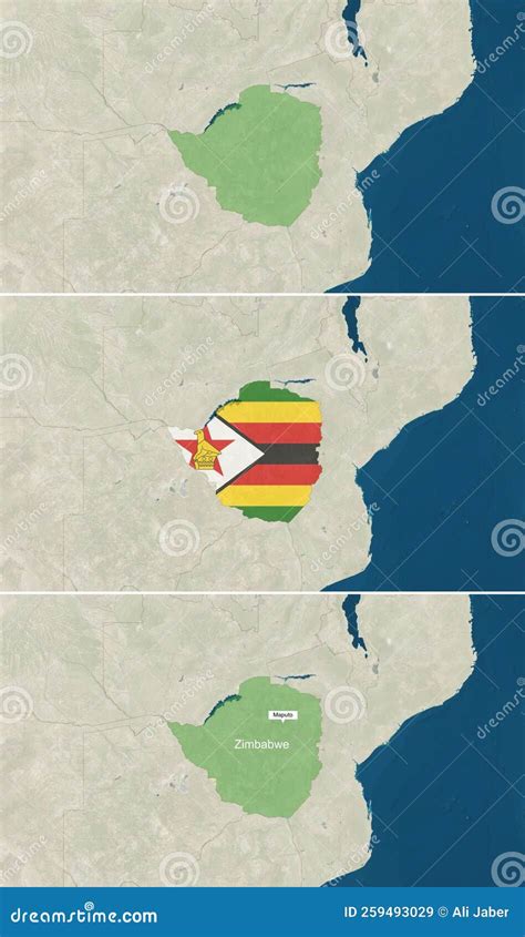 the map of zimbabwe with text textless and with flag stock illustration illustration of
