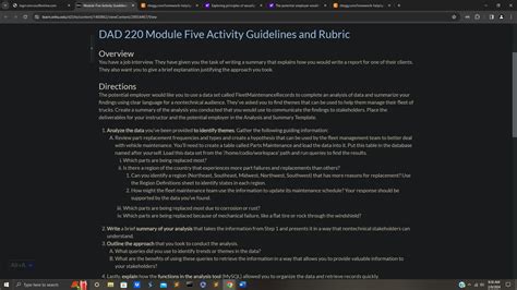Solved Dad 220 ﻿module Five Activity Guidelines And