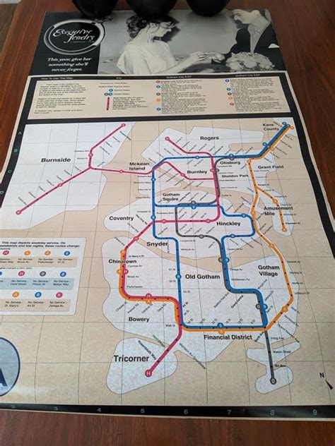 Navigating Gotham The City Transit Map Memeam