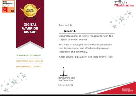jahnavi l on linkedin thank you tech mahindra cerium pvt ltd for the