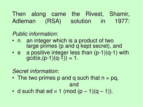 Ppt Primality Testing Its Importance For Cryptography Powerpoint Presentation Id208514