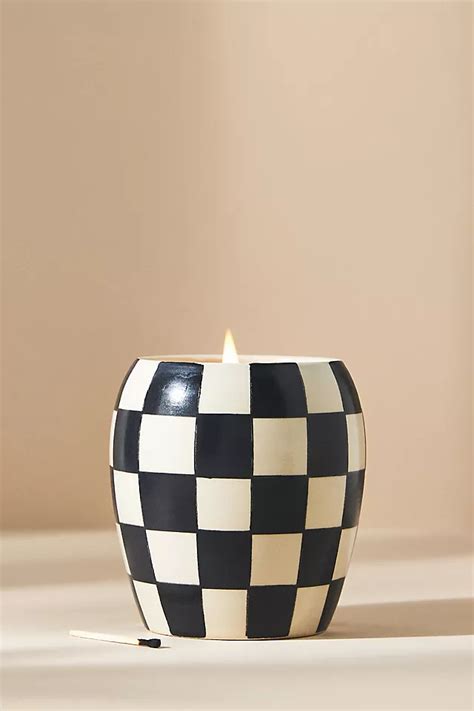 Paddywax Checkmate Black Fig Olive Porcelain Jar Candle Anthrohome
