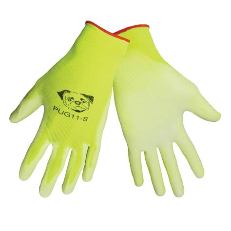 Pug™ High Visibility Polyurethane Coated Gloves With Cut Abrasion And