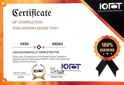 Yash Kadav On Linkedin Ar Vr Workshop Certificate Learning