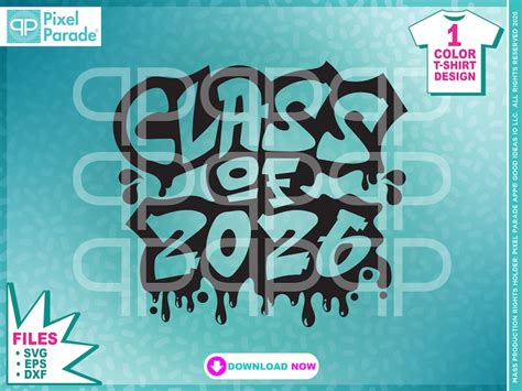 Class Of Svg Graduation Svg High School Svg Class Of 2026 Graffitti
