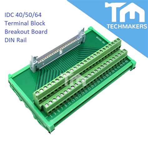 Idc40idc50idc64 50 Male Terminal Block Breakout Board For Relay