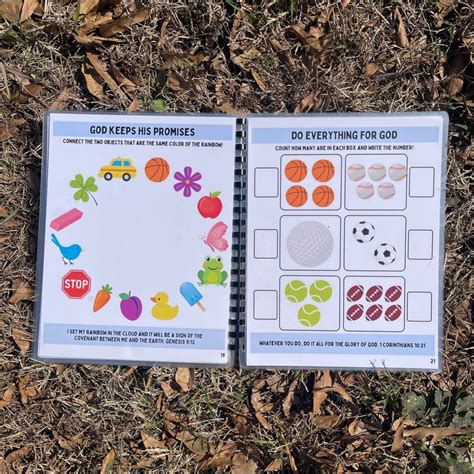 Bible Activity Book Big Book Of Bible Activities Blue Etsy