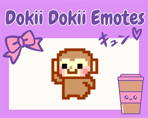 Kawaii Monkey Dance Animated Cute  Emote Twitch And Discord